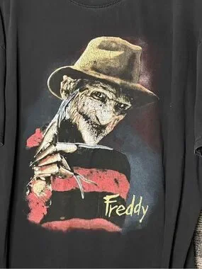 Shirts | Vintage Y2k Freddy Krueger Nightmare On Elm Street Black ...